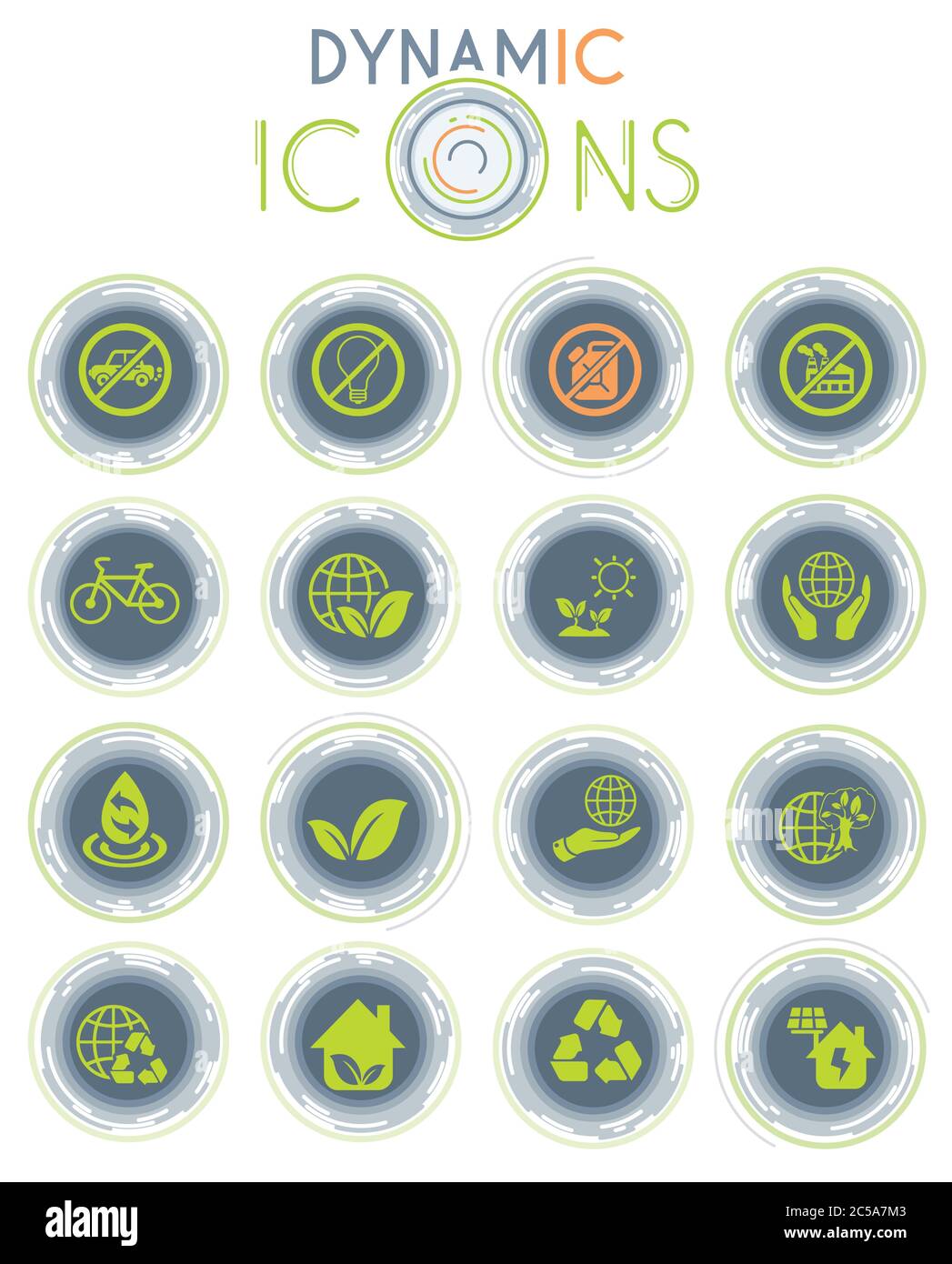 earth day dynamic icons Stock Vector Image & Art - Alamy