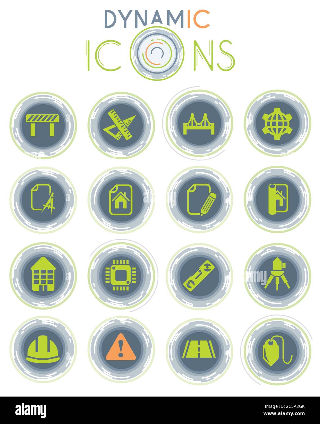 engineering dynamic icons Stock Vector Image & Art - Alamy
