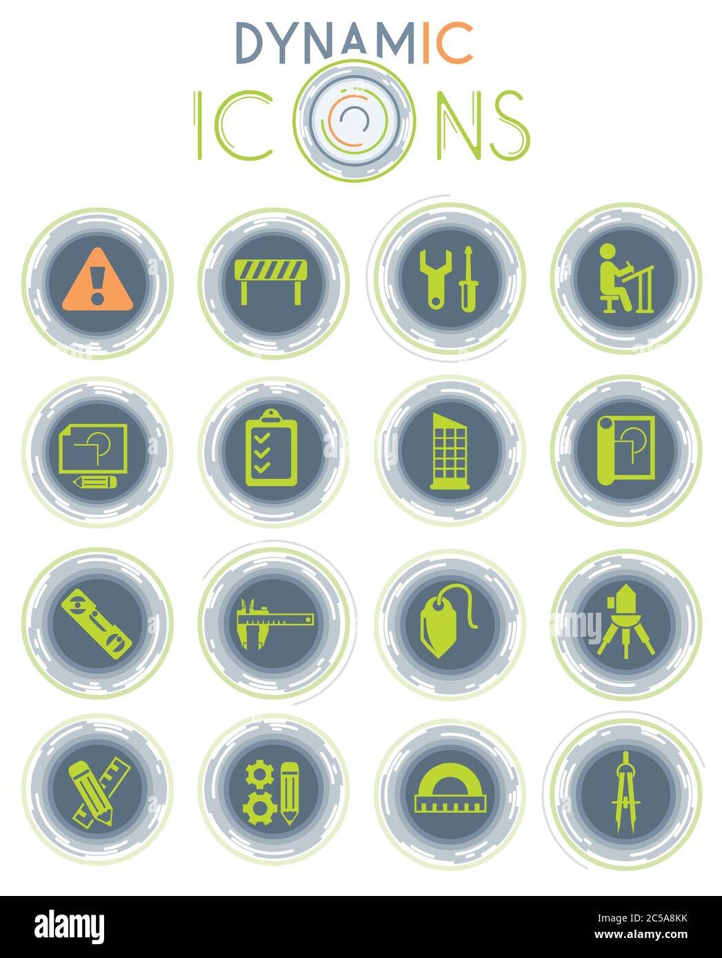 engineering icon set Stock Vector Image & Art - Alamy