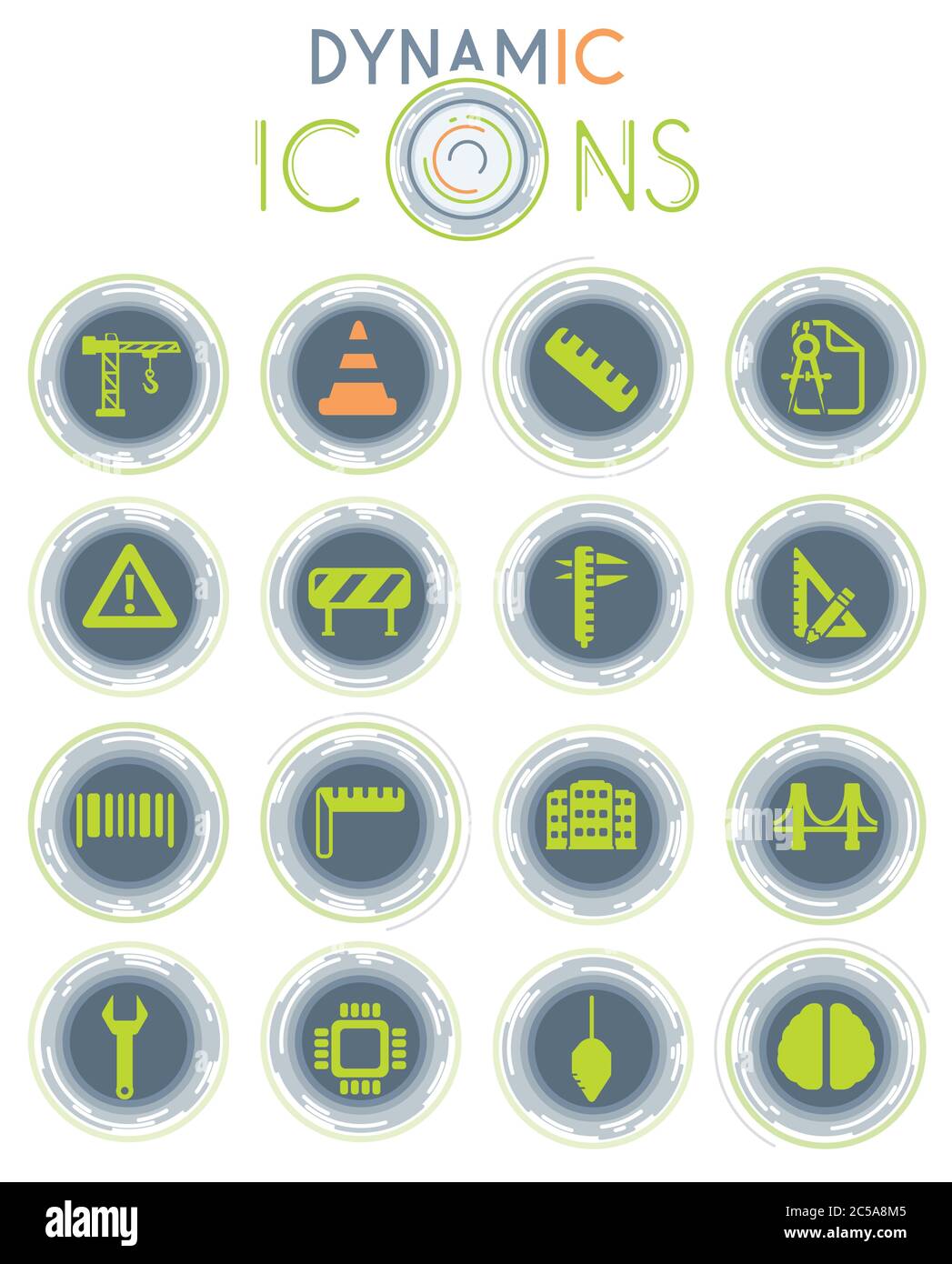 Engineering dynamic icons Stock Vector Image & Art - Alamy