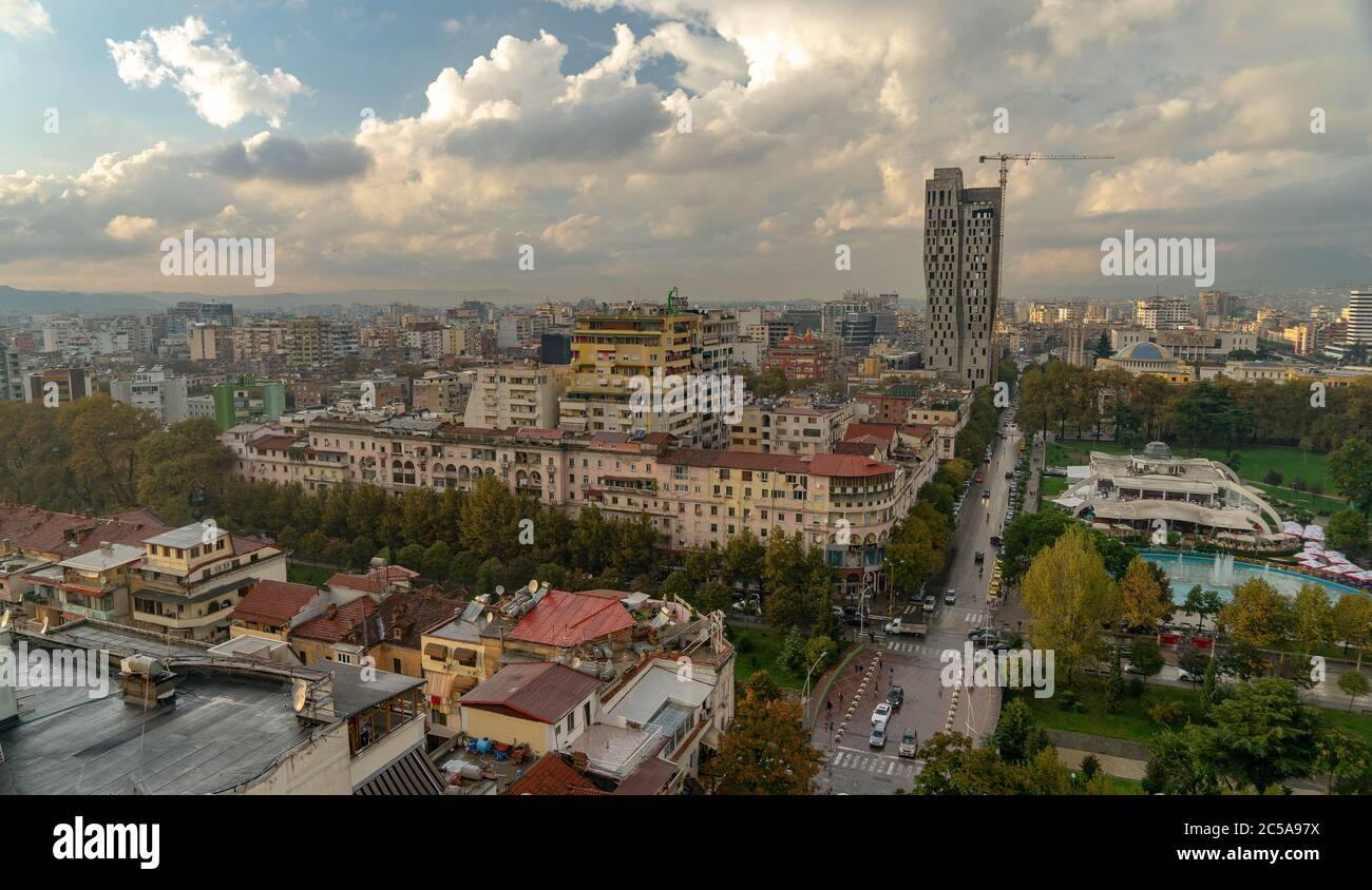 The Colorful Capital City of Albania, Tirana Stock Photo - Alamy