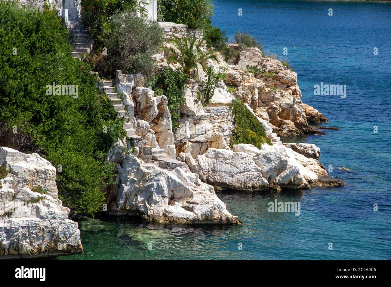 Coastal stone houses terracotta hi-res stock photography and images - Alamy