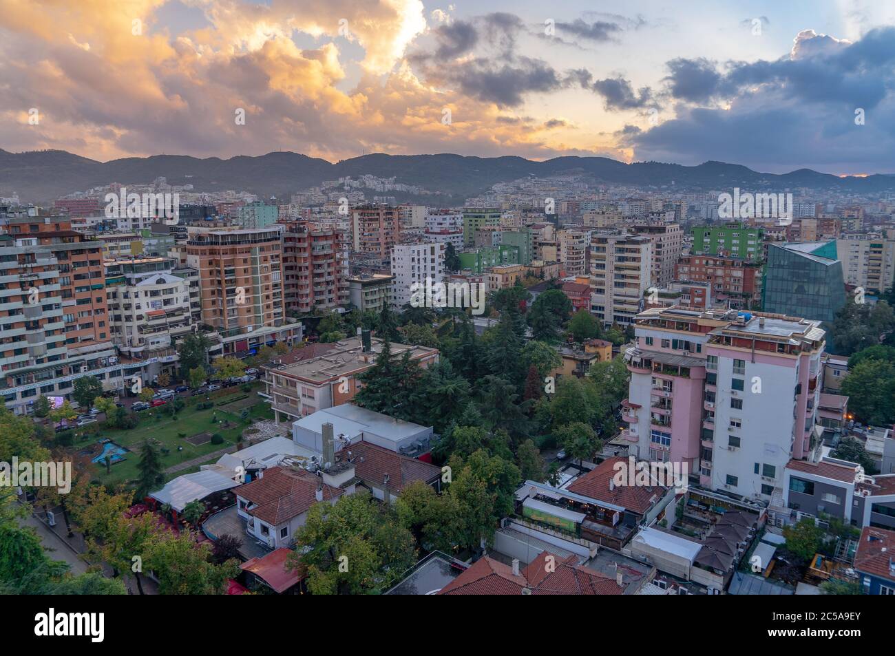 The Colorful Capital City of Albania, Tirana Stock Photo - Alamy