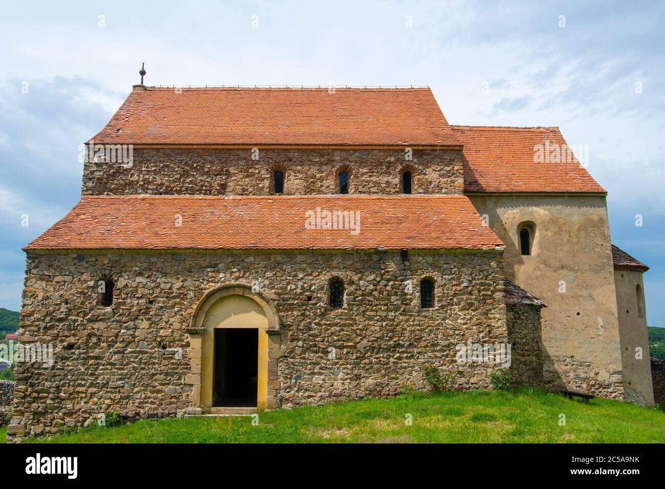the stone church in the medieval fortress Stock Photo - Alamy