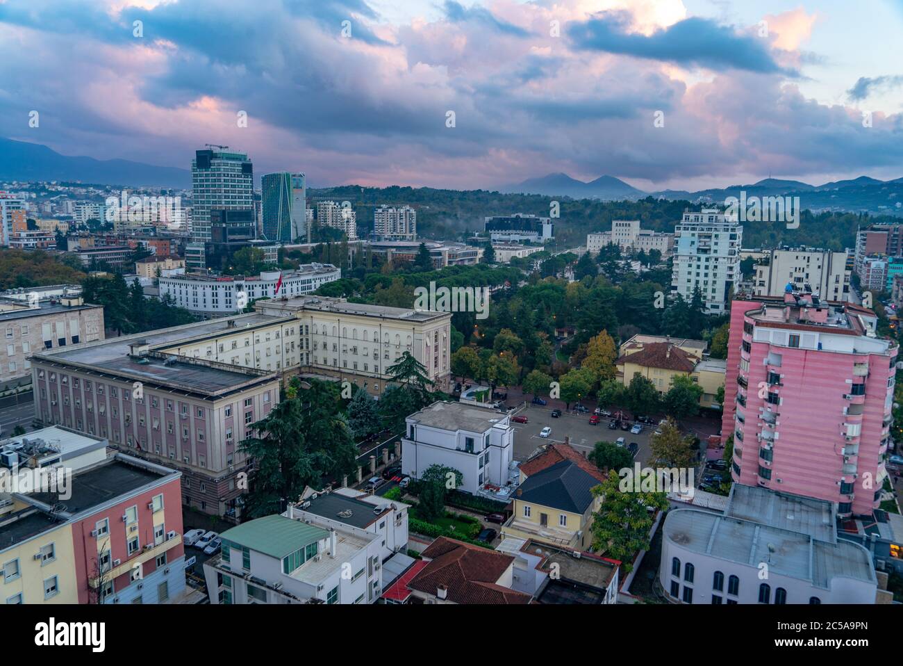 The Colorful Capital City of Albania, Tirana Stock Photo - Alamy
