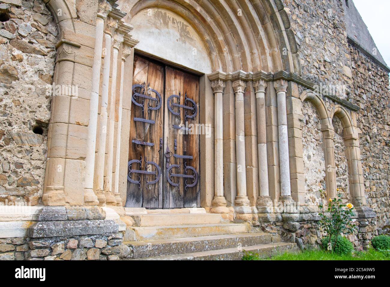 the stone church in the medieval fortress Stock Photo - Alamy