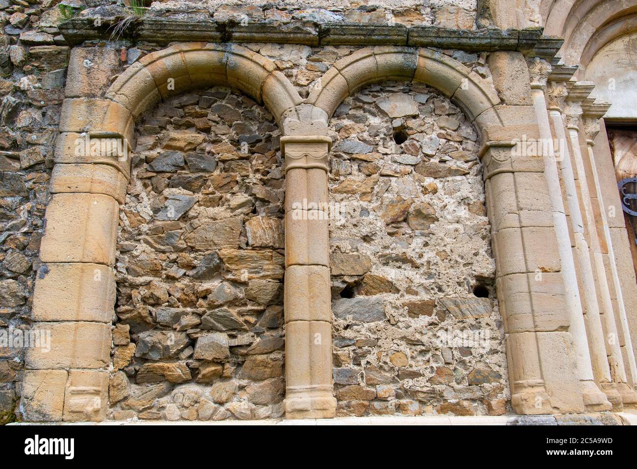 the stone church in the medieval fortress Stock Photo - Alamy