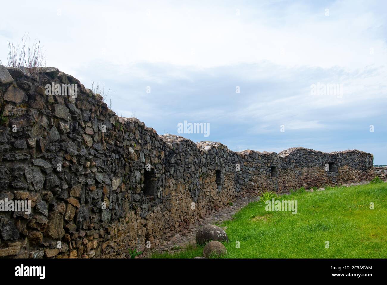 the stone church in the medieval fortress Stock Photo - Alamy