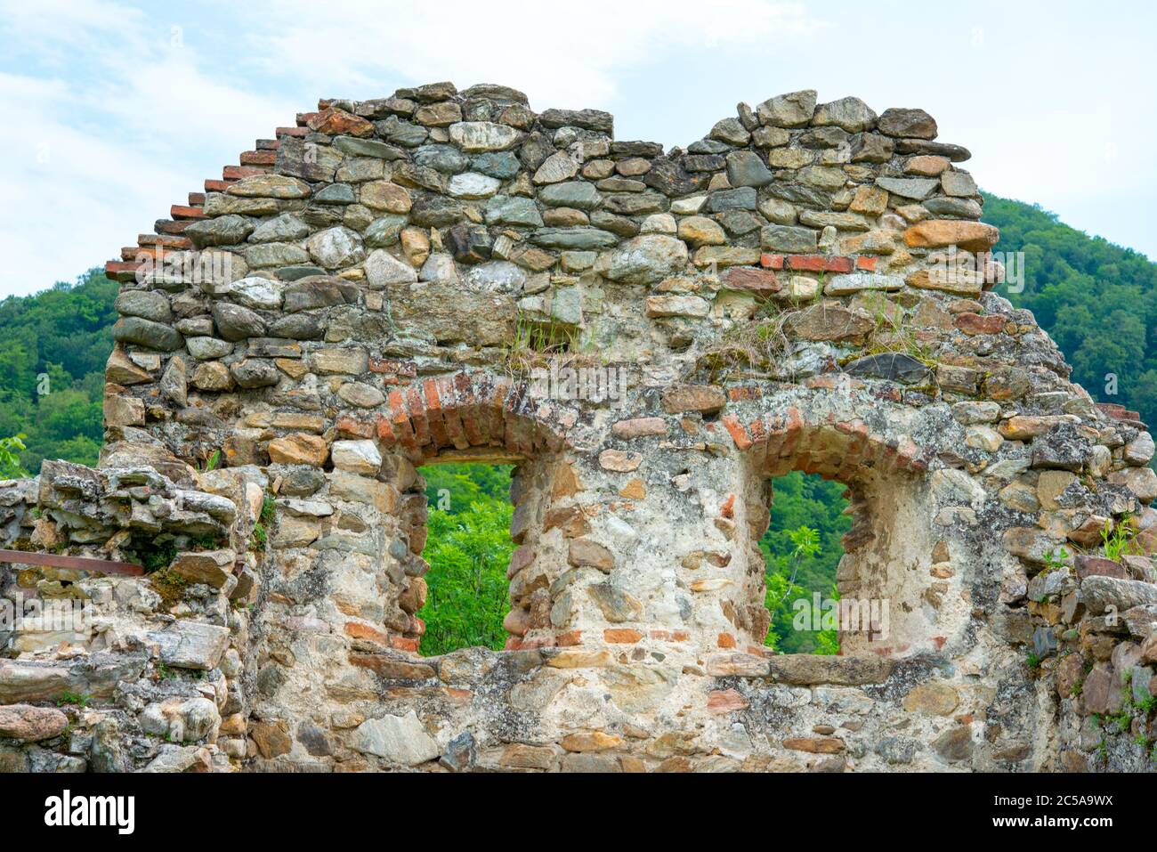 the stone church in the medieval fortress Stock Photo - Alamy