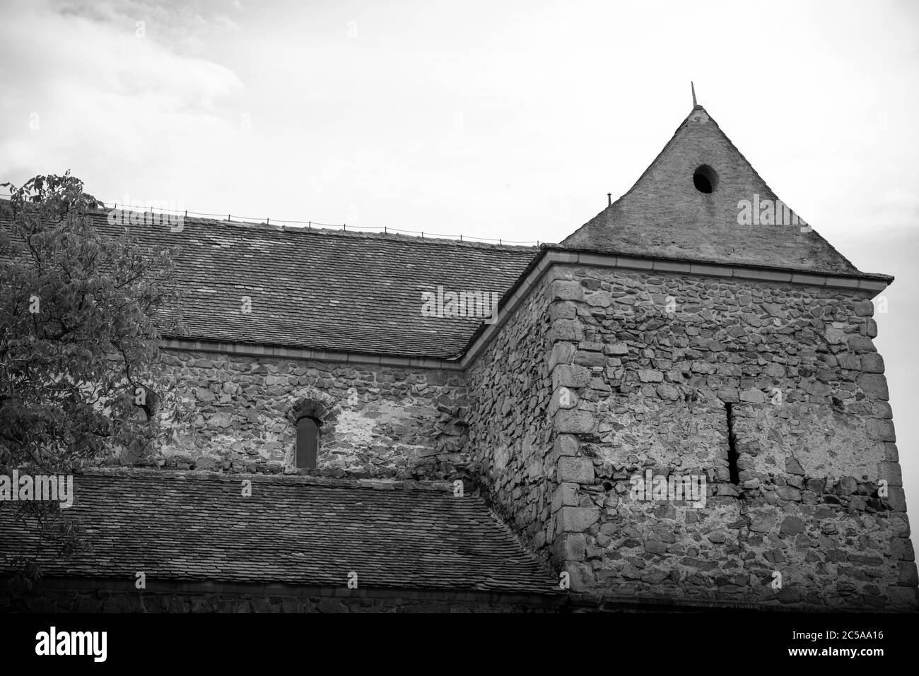the stone church in the medieval fortress Stock Photo - Alamy