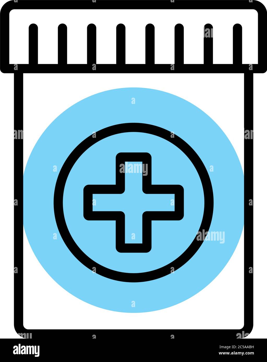 bottle of medicine drugs line style icon vector illustration design ...