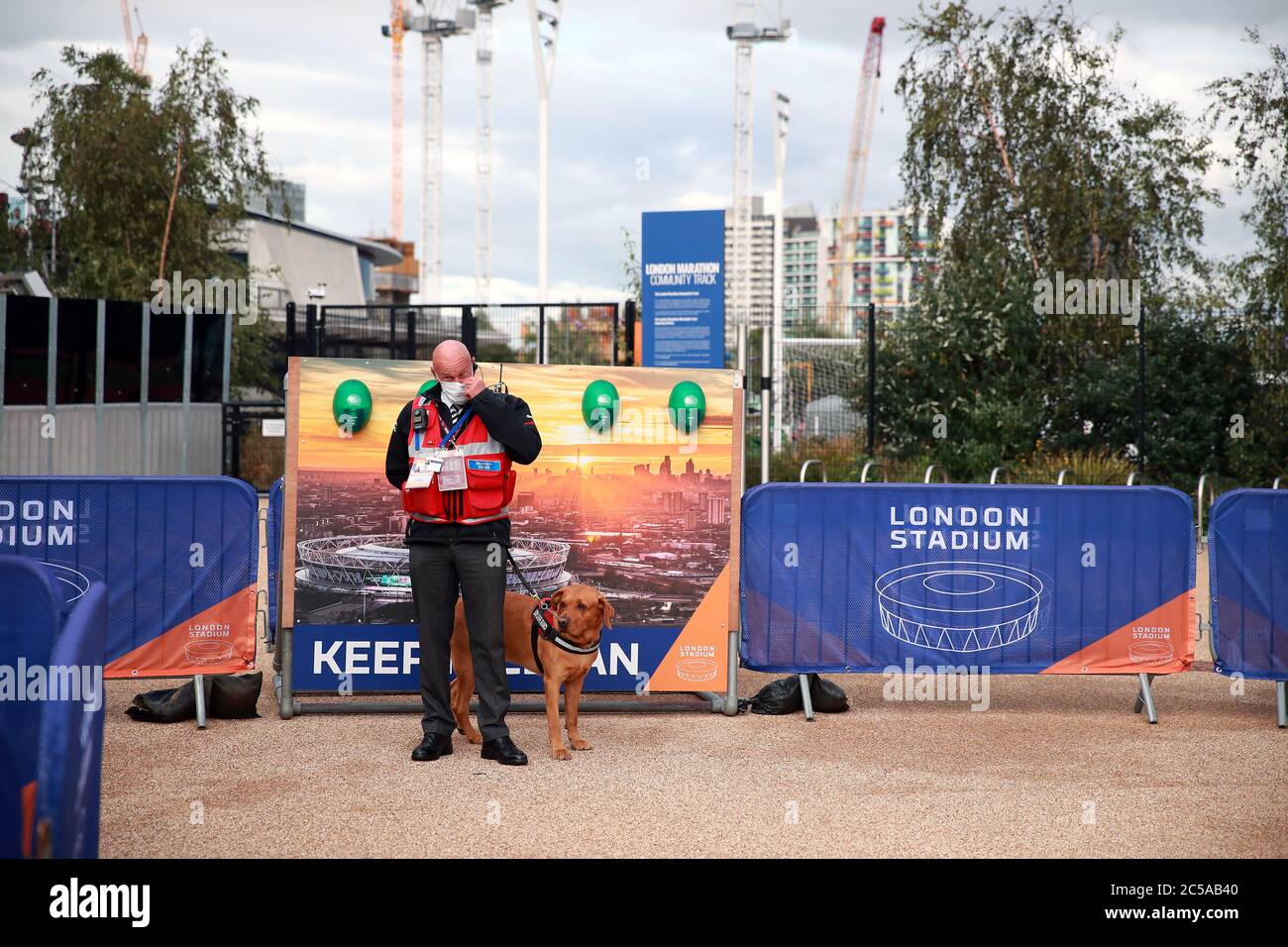 Security and safety measures outside the ground before the Premier ...