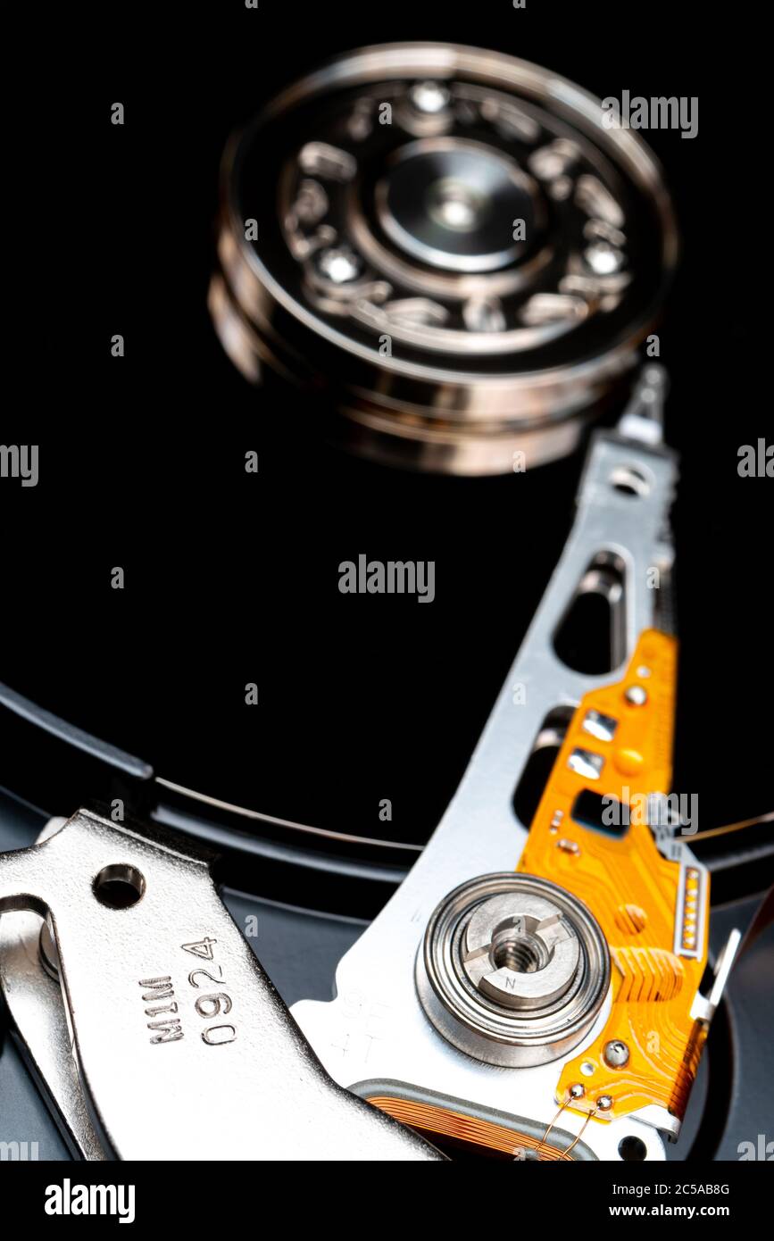 Computer hard drive. Computer Repair. Modern computer technology Stock ...