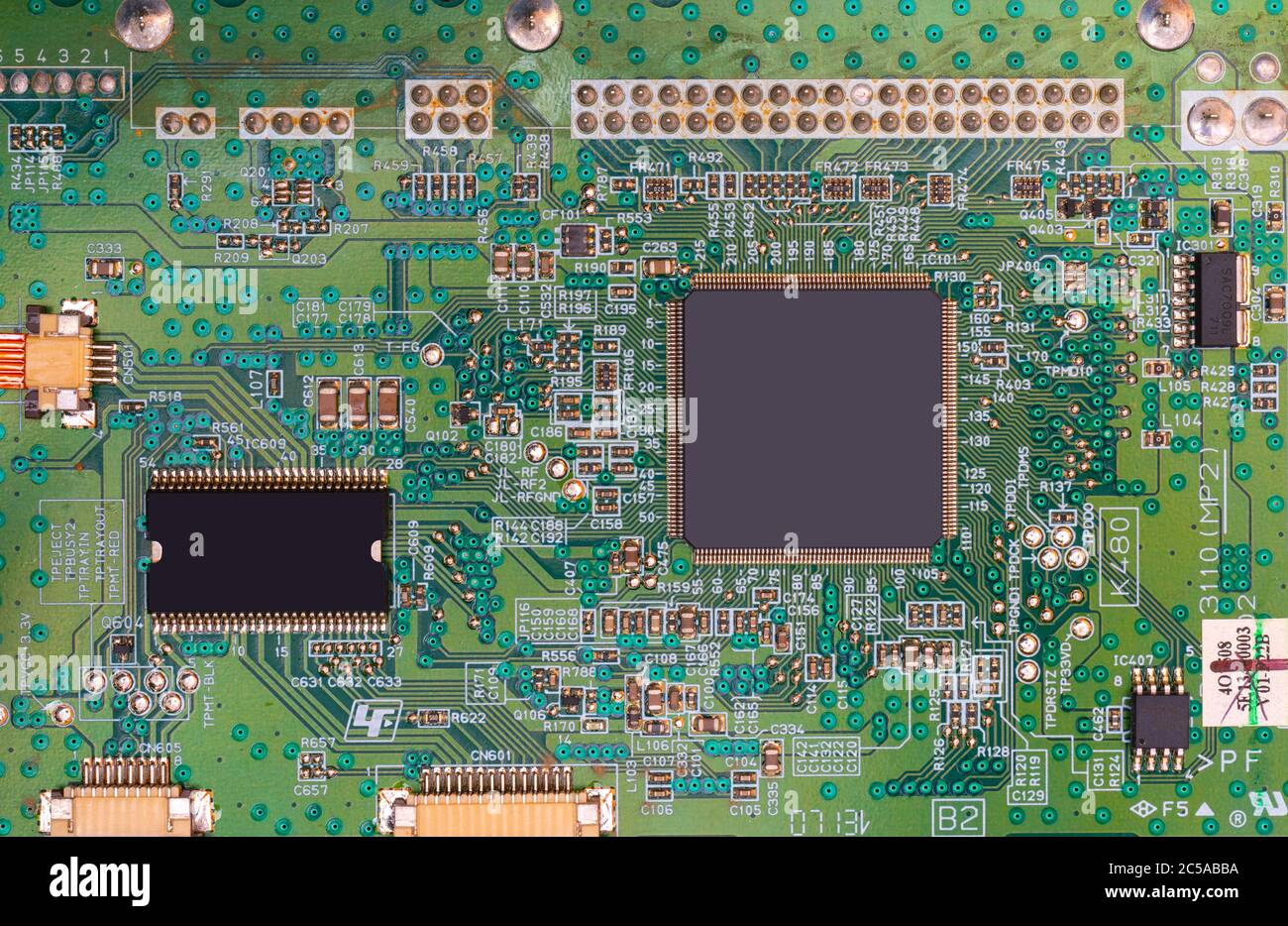 Board of modern computer. Computer repair. Modern computer technology ...