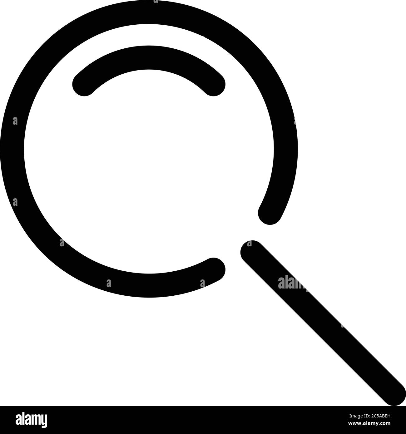 Magnifying glass symbol. Search icon. Outline modern design element ...