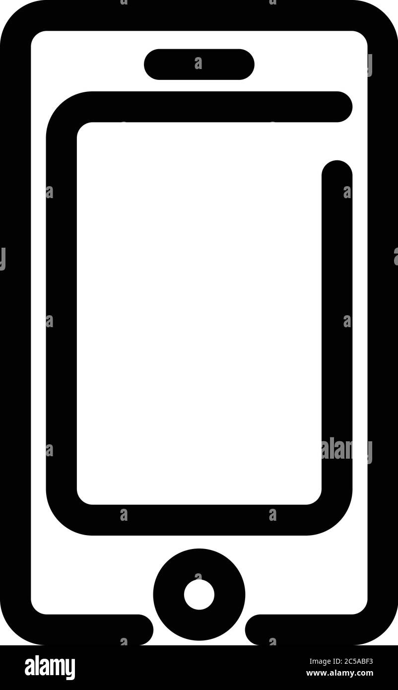 Smartphone icon. Mobile phone symbol. Outline modern design element ... Smartphone icon. Mobile phone symbol. Outline modern design element ...