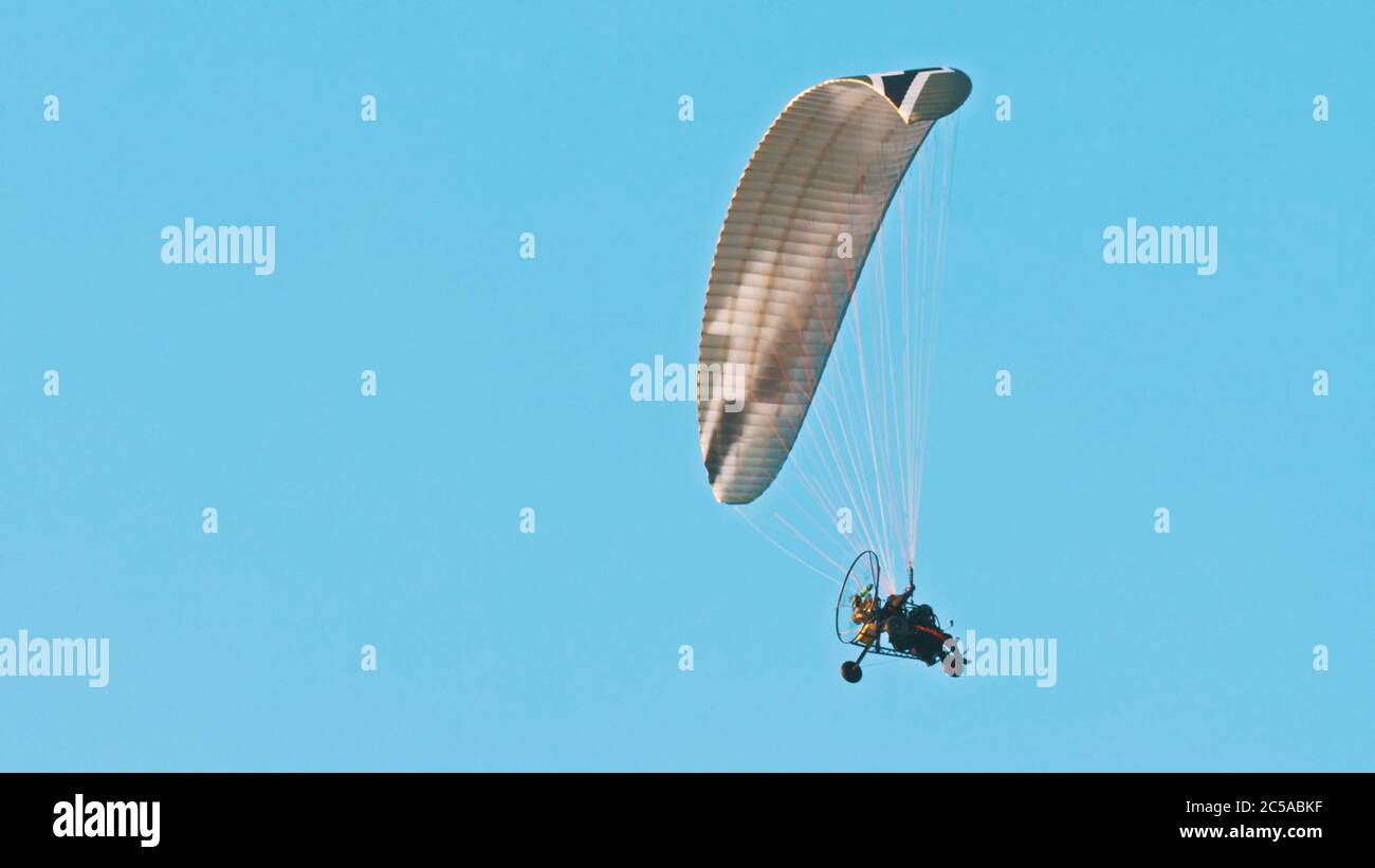 Paramotor tandem gliding flying in hi-res stock photography and images ...