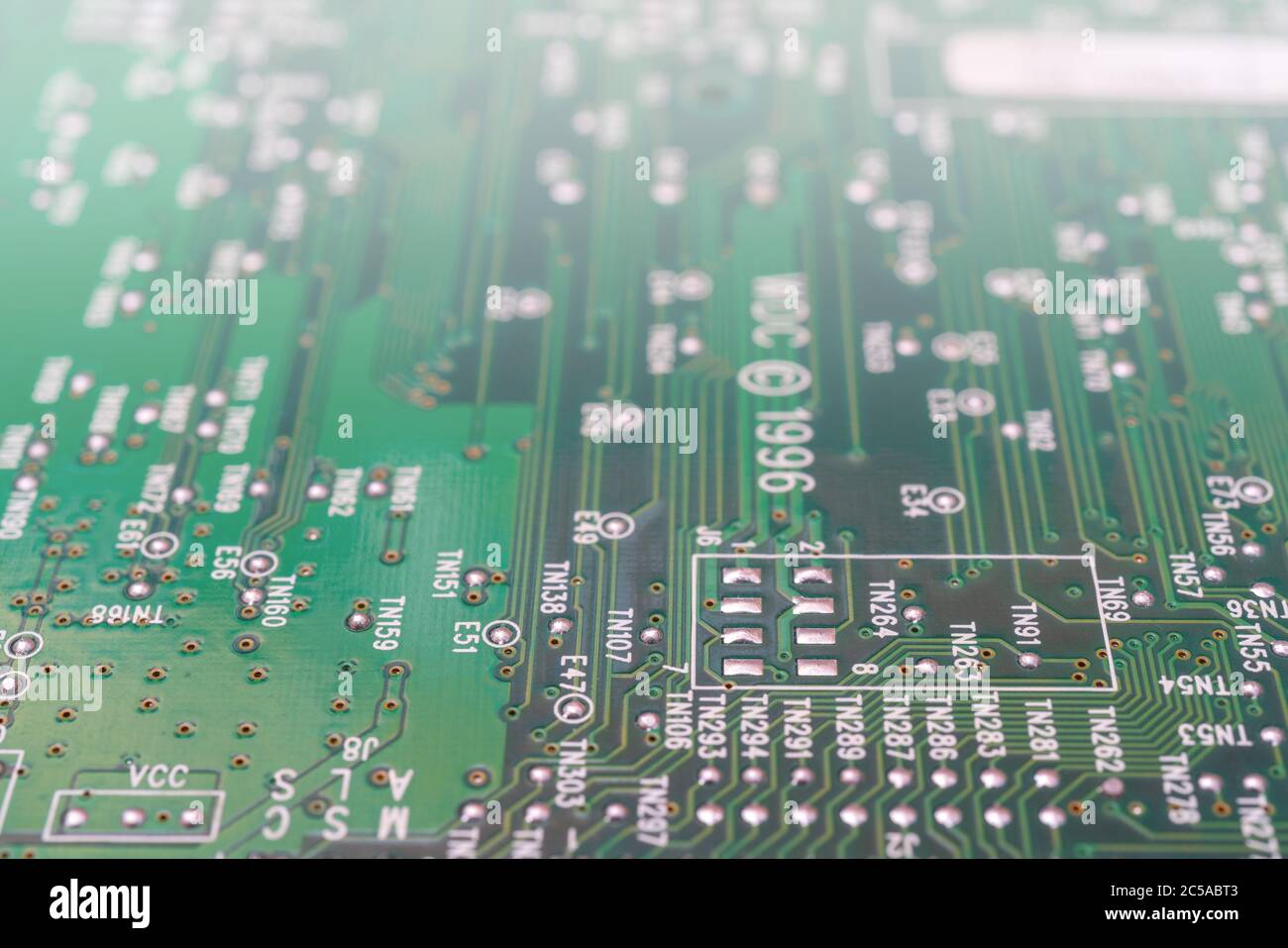 Board of modern computer. Computer repair. Modern computer technology ...