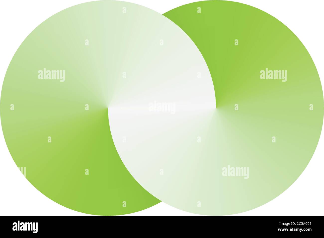 Infinity symblol of interlaced circles. Vector sign with gradient ...