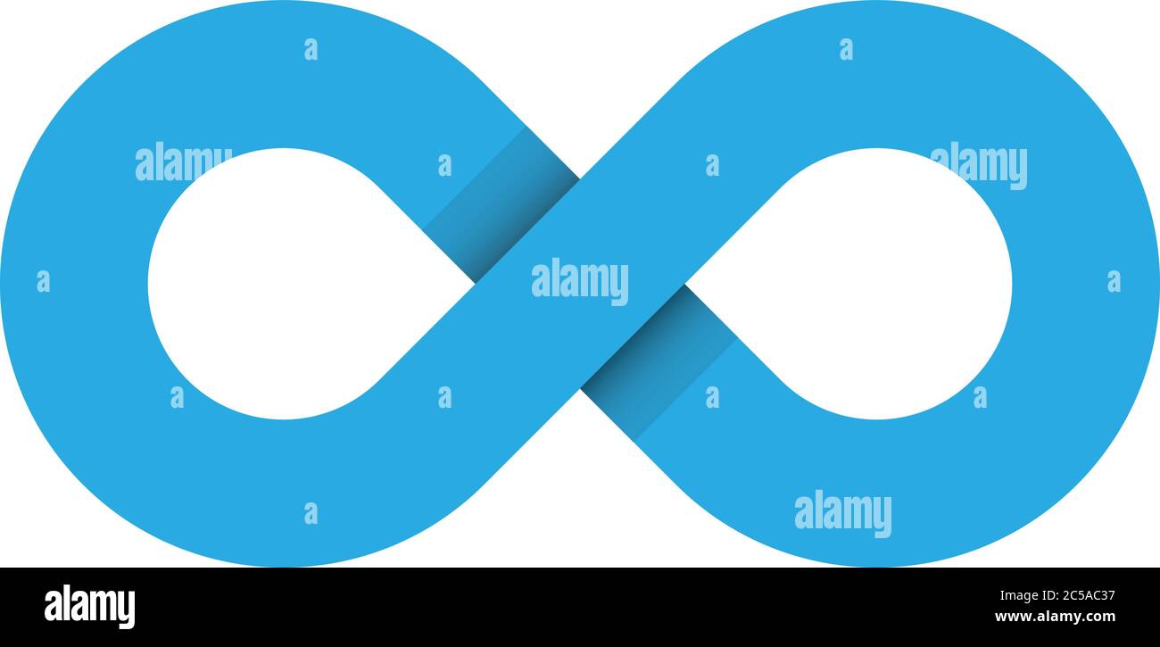 Infinity symbol icon. Representing the concept of infinite, limitless and endless things. Simple ...