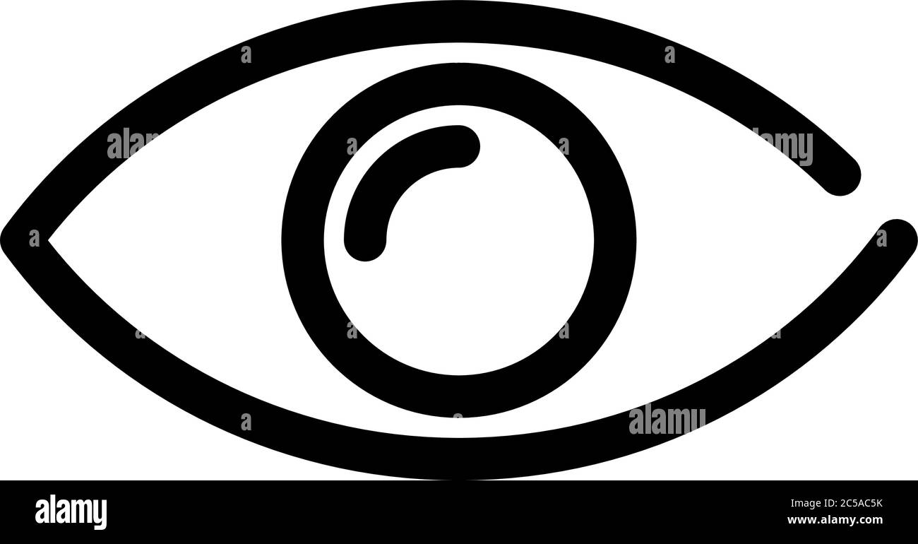 Eye icon. Symbol of preview or searching. Outline modern design element ...