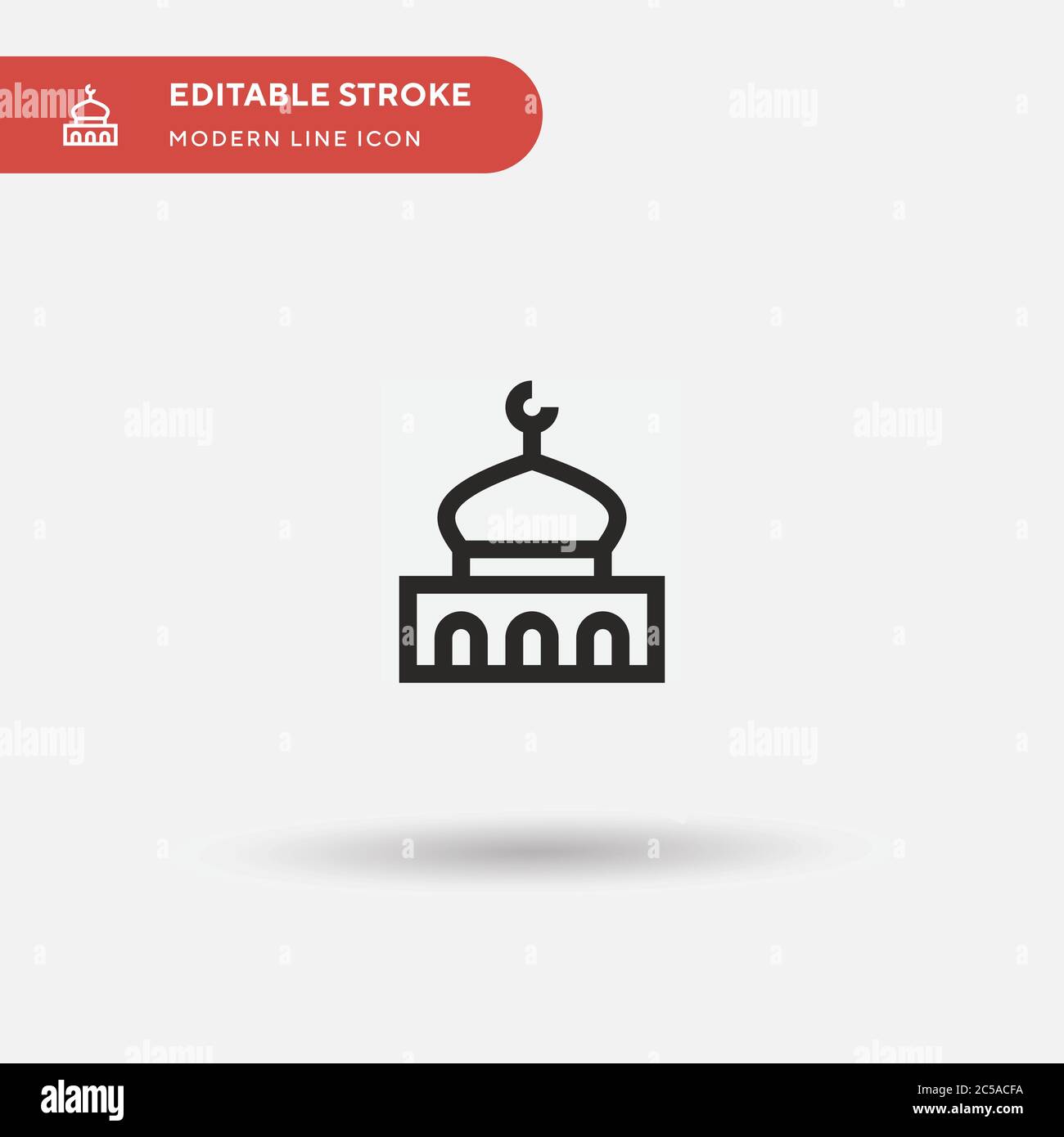 Minaret Simple vector icon. Illustration symbol design template for web ...