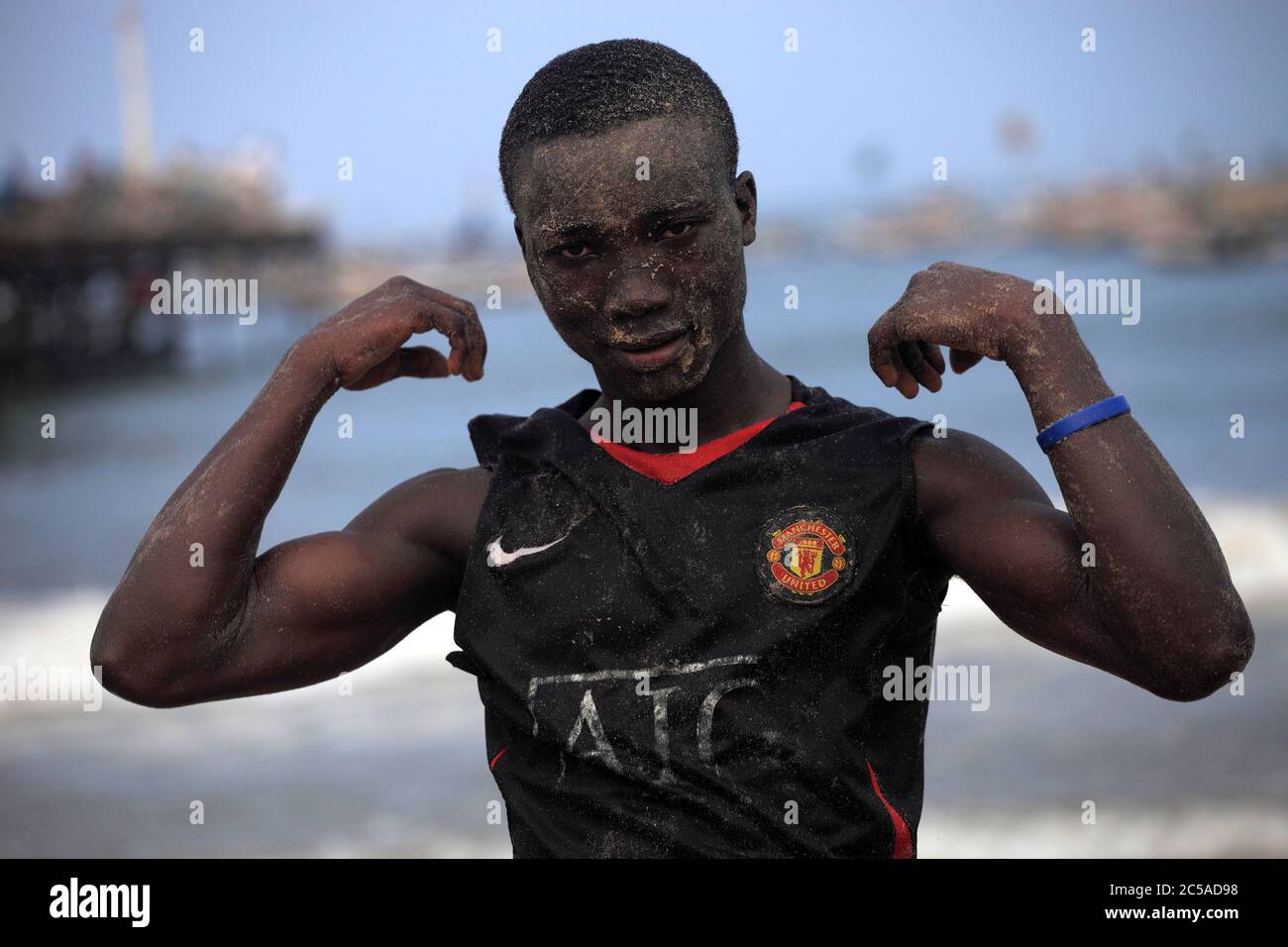 Ghana, Accra, Teshie. People from the ethnic GA Adangbe community ...