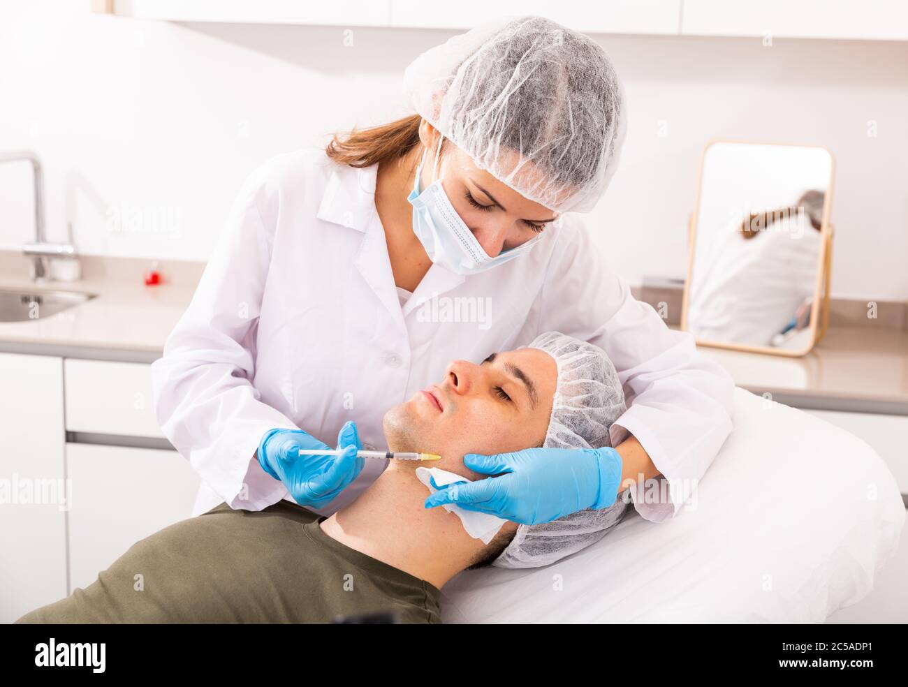Skin caring procedure hi-res stock photography and images - Alamy