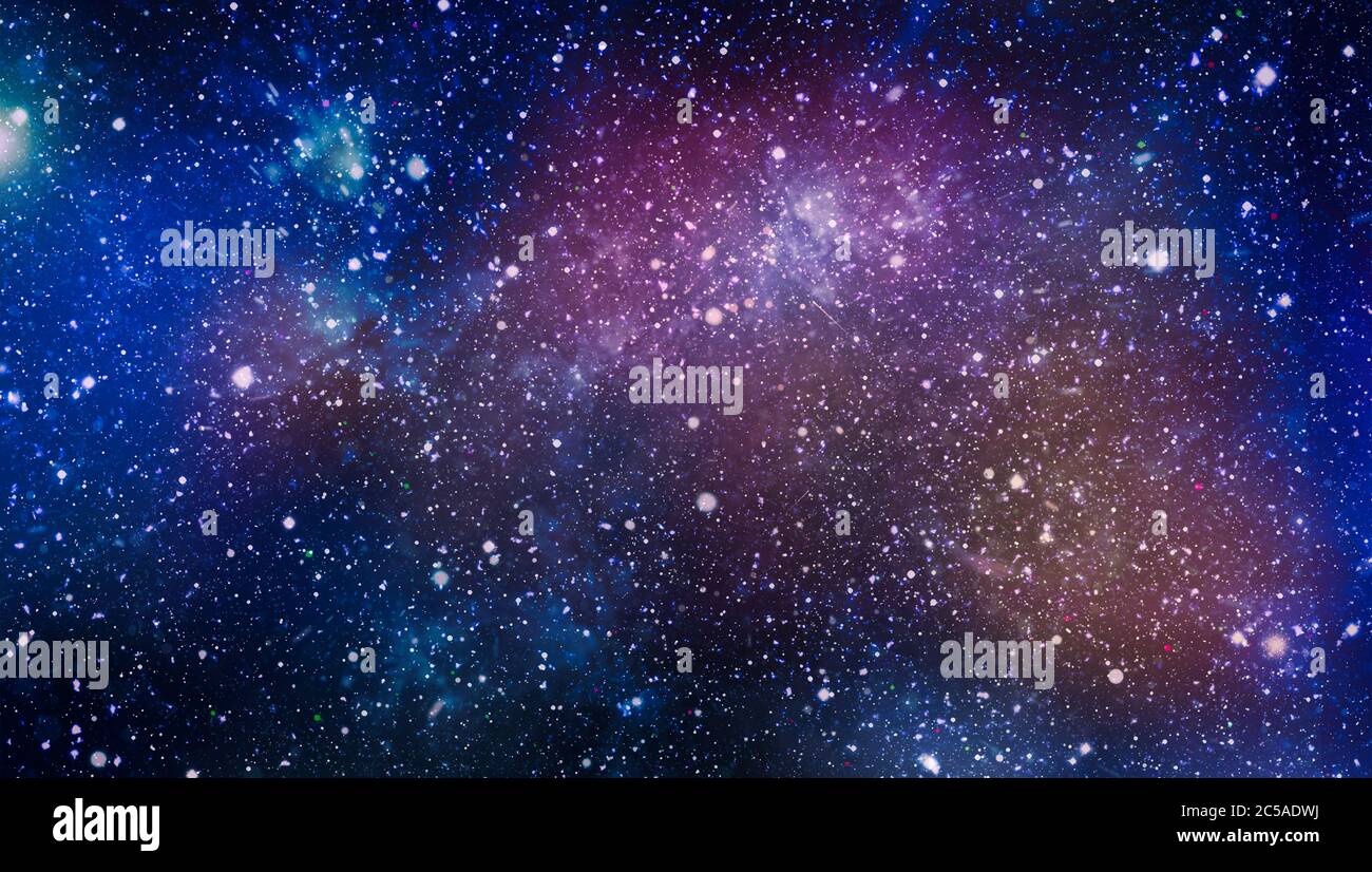 Colorful Starry Night Sky Outer Space background . Abstraction space ...