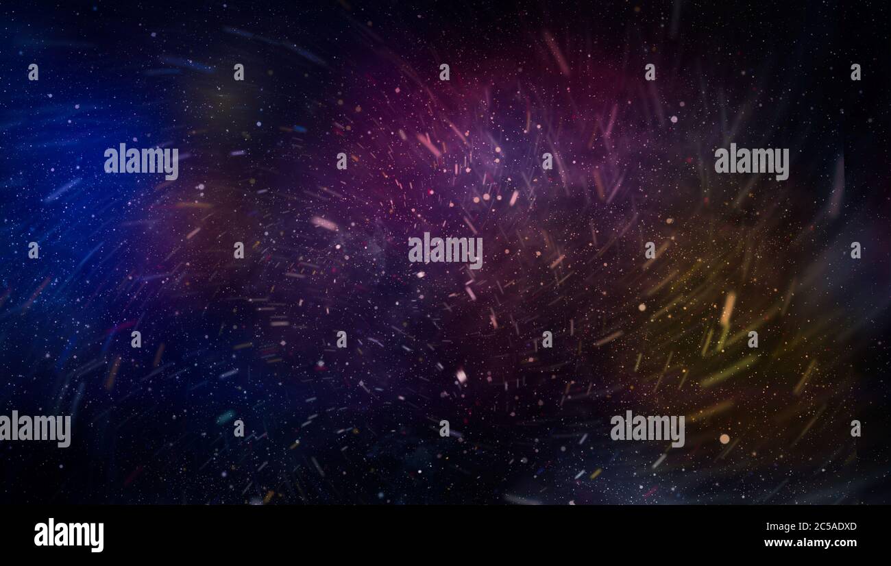 Colorful Starry Night Sky Outer Space background . Abstraction space ...
