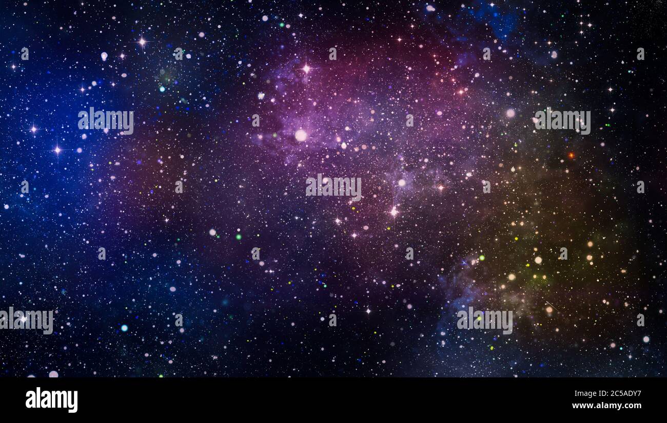 Stars and galaxy outer space sky night universe black starry background ...