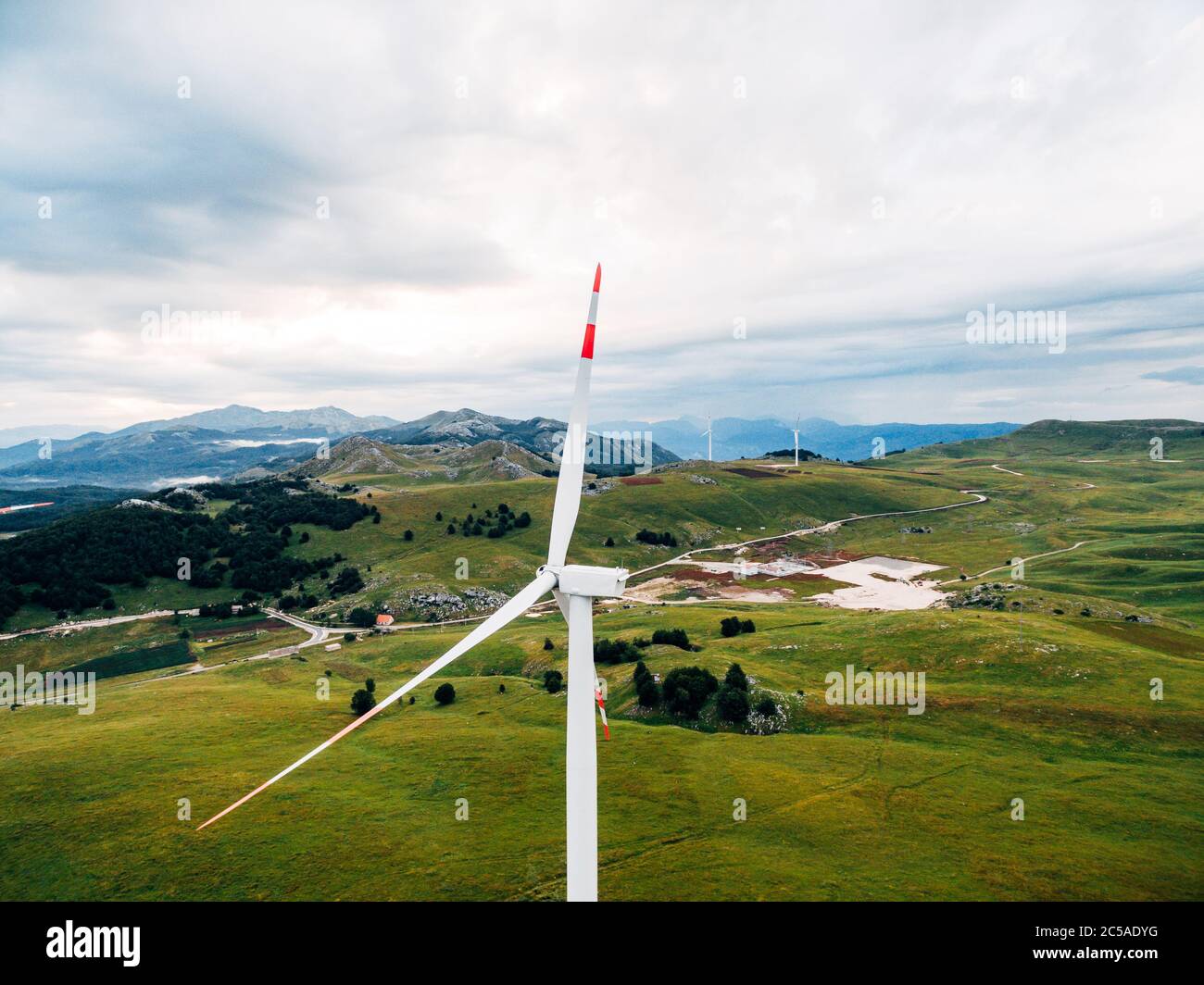Drone hill wind farm hi-res stock photography and images - Alamy