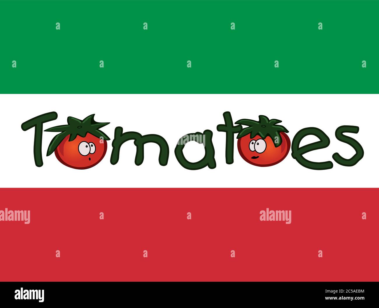 Tomatoes text on Italian flag vector Stock Vector Image & Art - Alamy