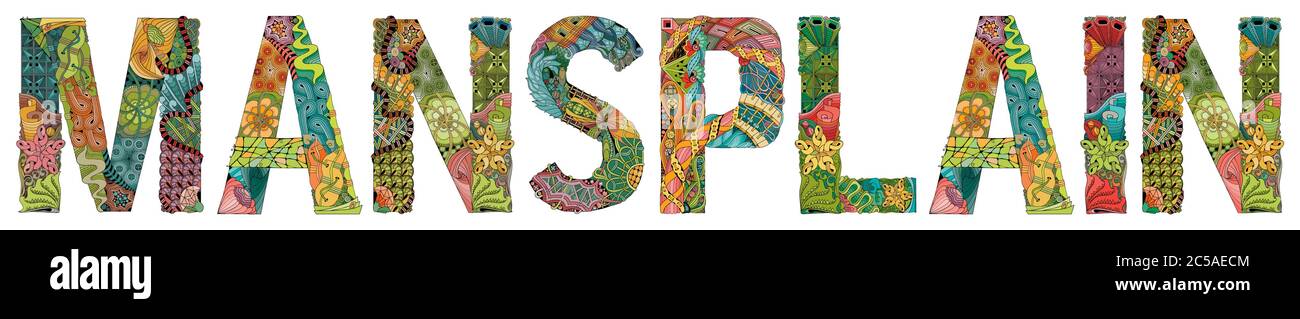 Mansplain Stock Vector Images - Alamy