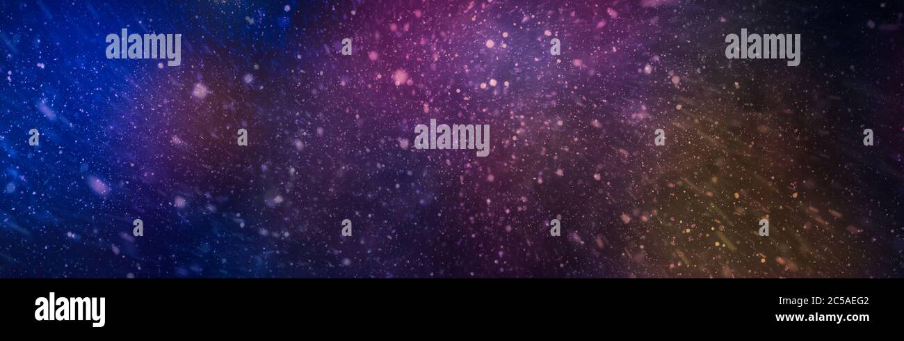 Blue galaxy backdrop. Beautiful outer space. Infinite universe Stock ...