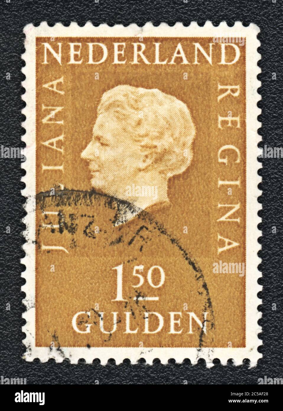 Postage stamp. Queen Regina Juliana, Netherlands, 1976 Stock Photo - Alamy