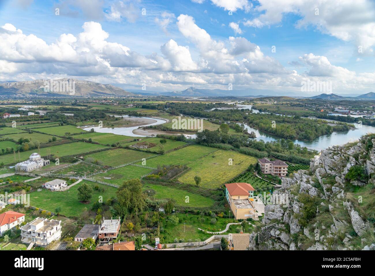 The ruins of Rozafa Castle in Shkoder, Albania Stock Photo - Alamy