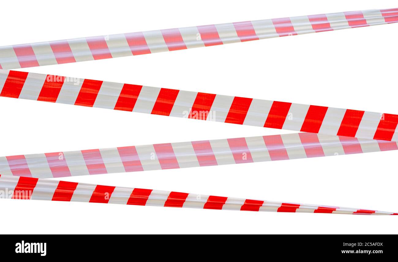 Ban on entry to park. Banning tape blocks entry. Quarantine ...