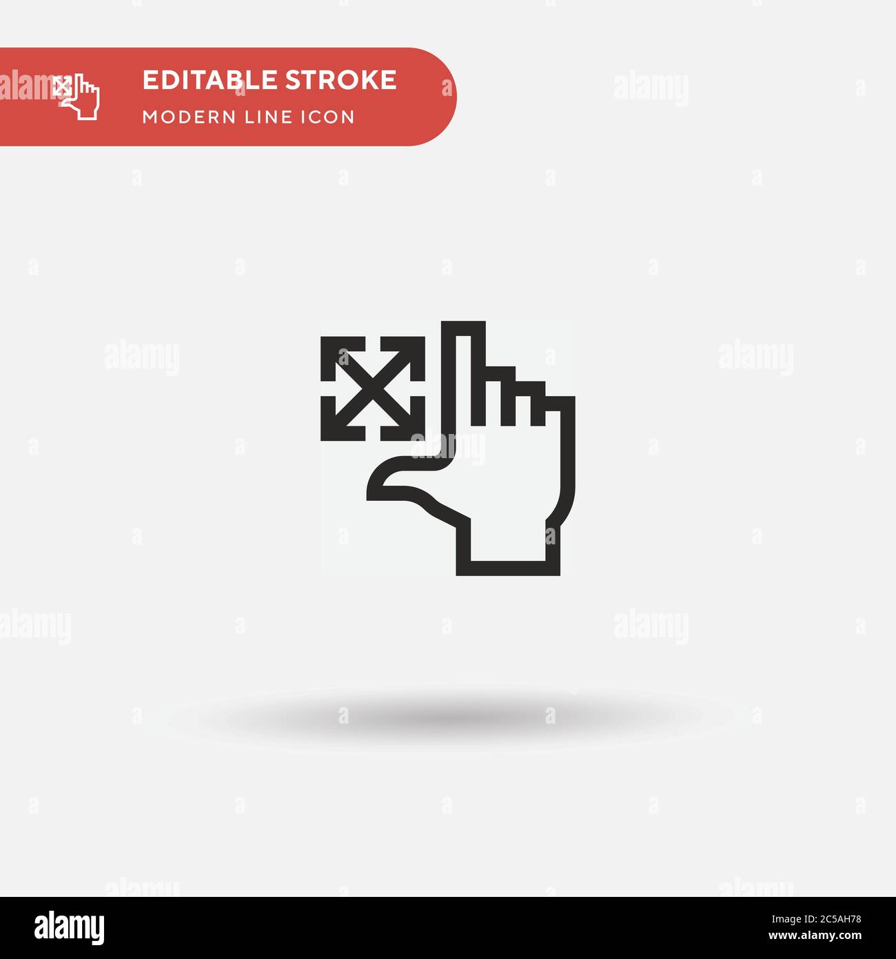 Hand Simple vector icon. Illustration symbol design template for web ...