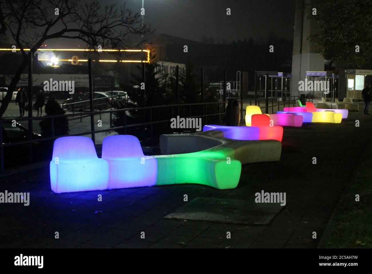 Luminous bench hi-res stock photography and images - Alamy