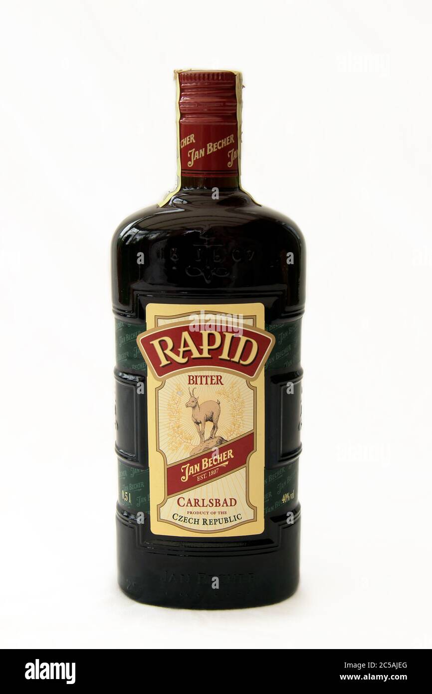 Bottle of Rapid Bitter Stock Photo - Alamy