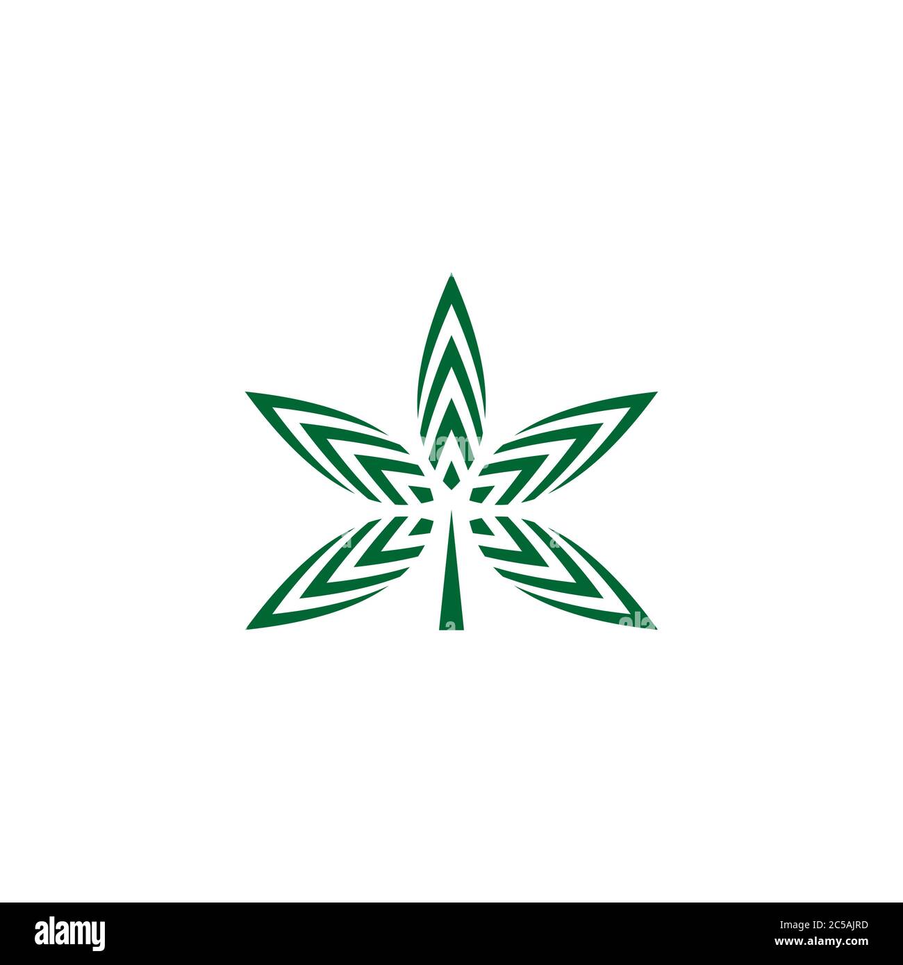 Green leaf graphic vector, Marijuana cannabis logo design concept ...