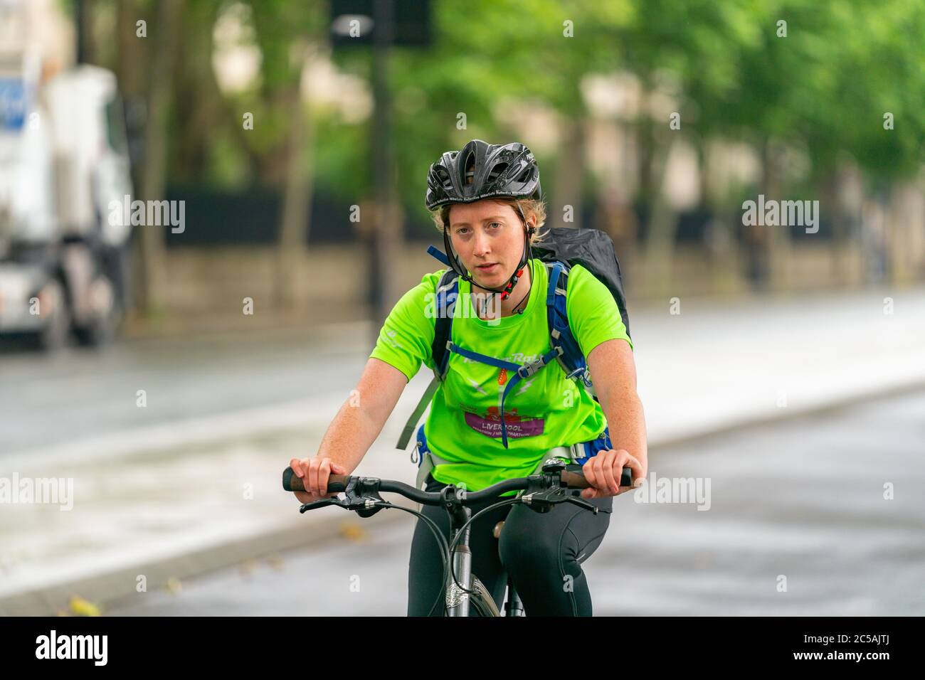 Cyclist crash helmet hi-res stock photography and images - Alamy