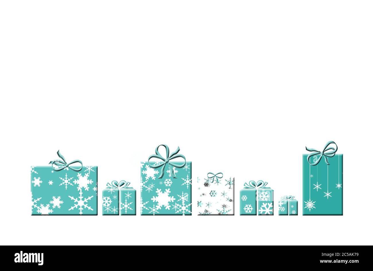 Luxury Christmas New Year greeting card. Tiffany blue words Merry ... Luxury Christmas New Year greeting card. Tiffany blue words Merry ...