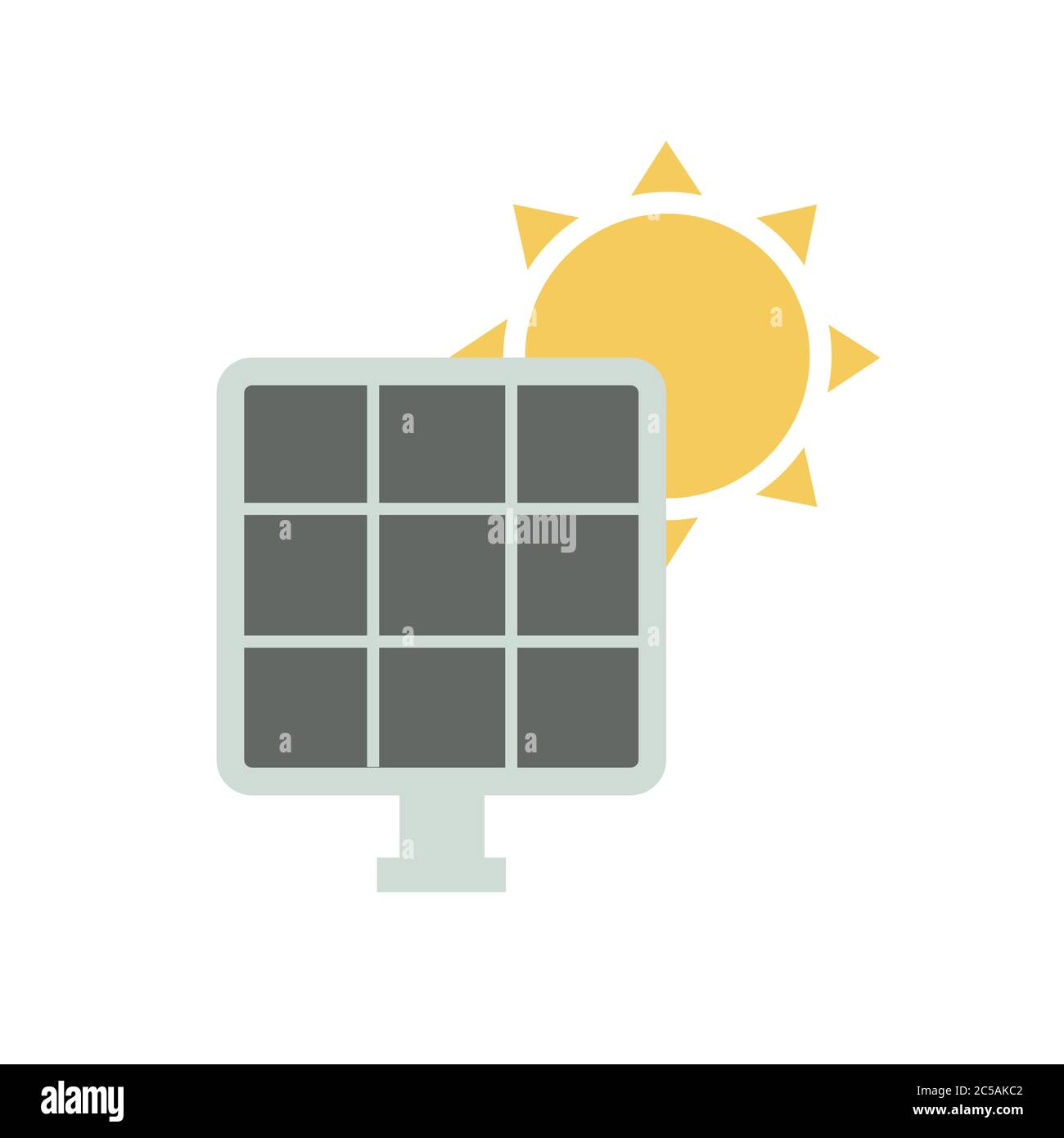Solar Panel Energy Vector Template Design Illustration Stock Vector ...