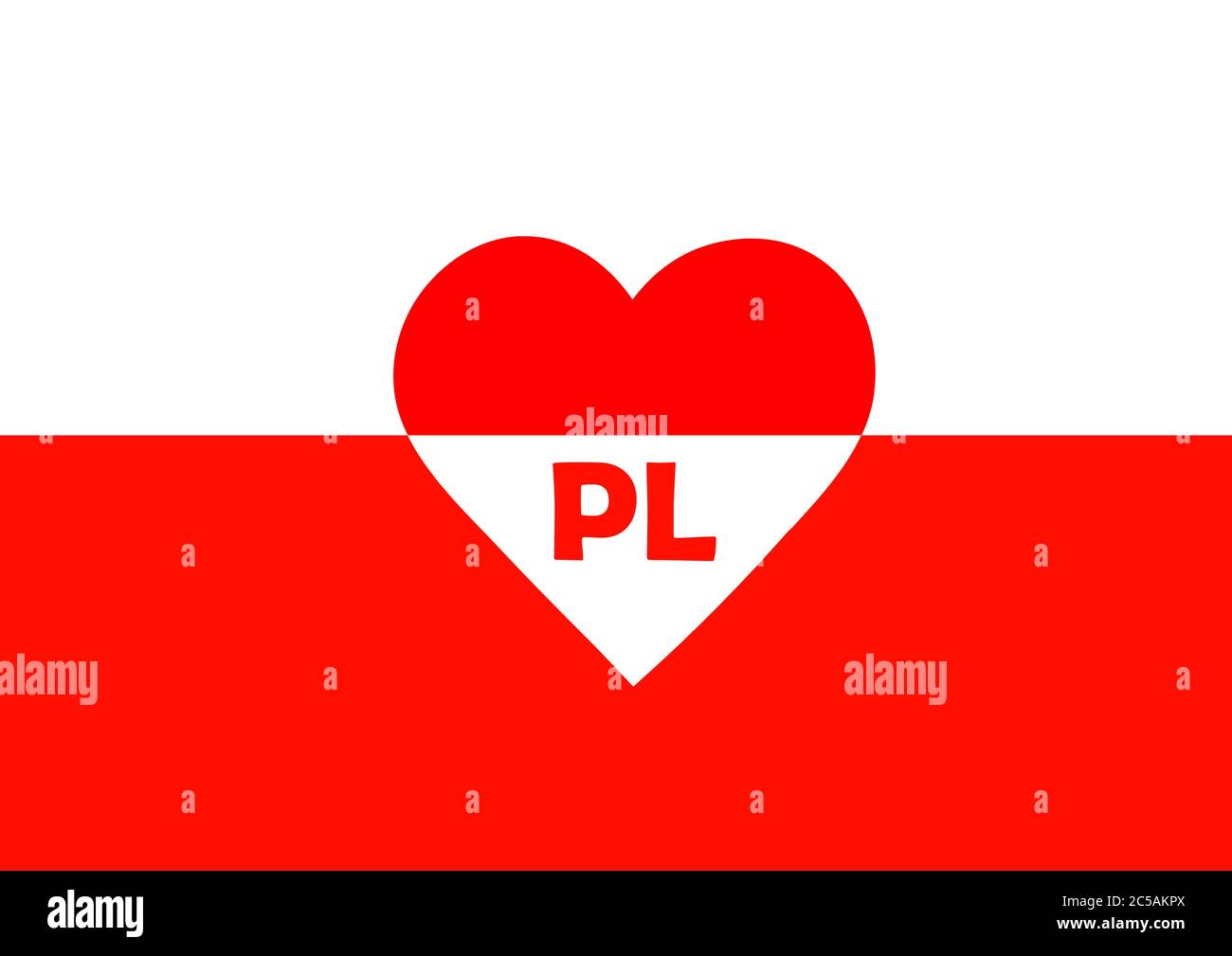 The national flag of Poland in red and white colors Stock Vector Image ...