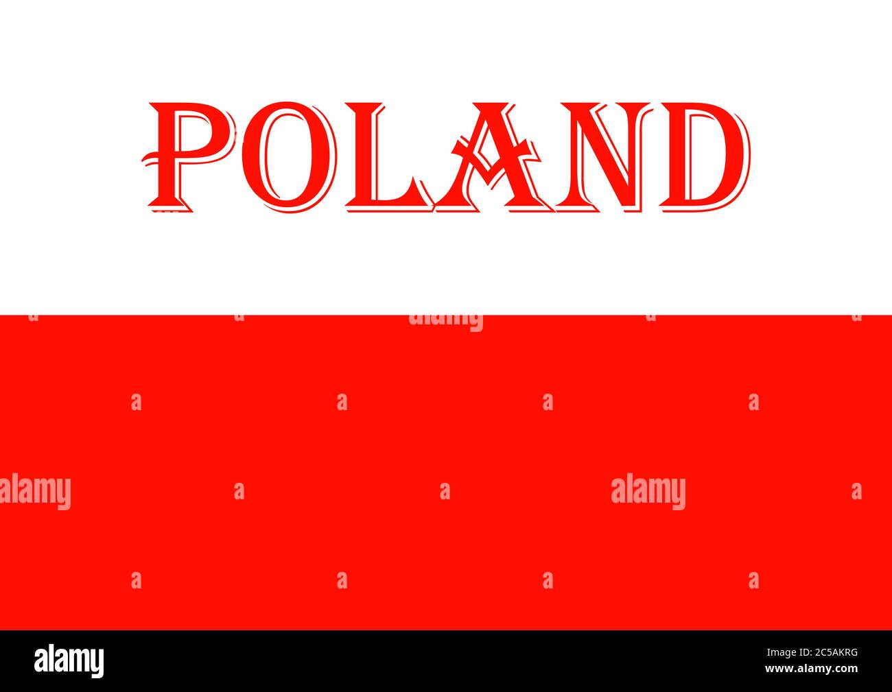 Polish flag waving in wind Stock Vector Images - Alamy