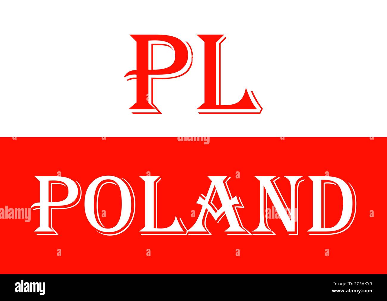 Fabric flag poland Stock Vector Images - Alamy
