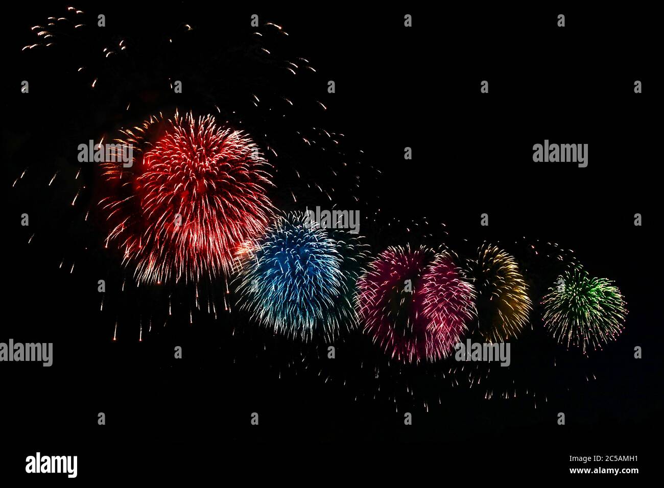 An image of beautiful fireworks celebration Stock Photo - Alamy