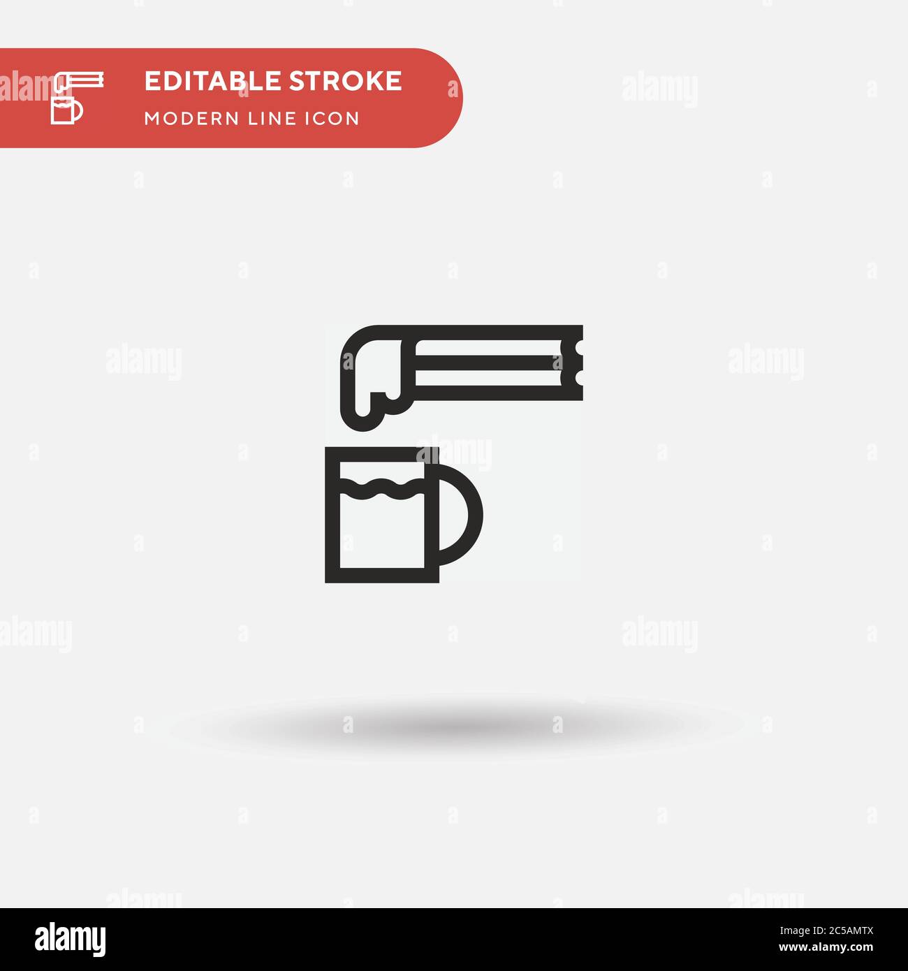 Mexican churro icon outline hi-res stock photography and images - Alamy